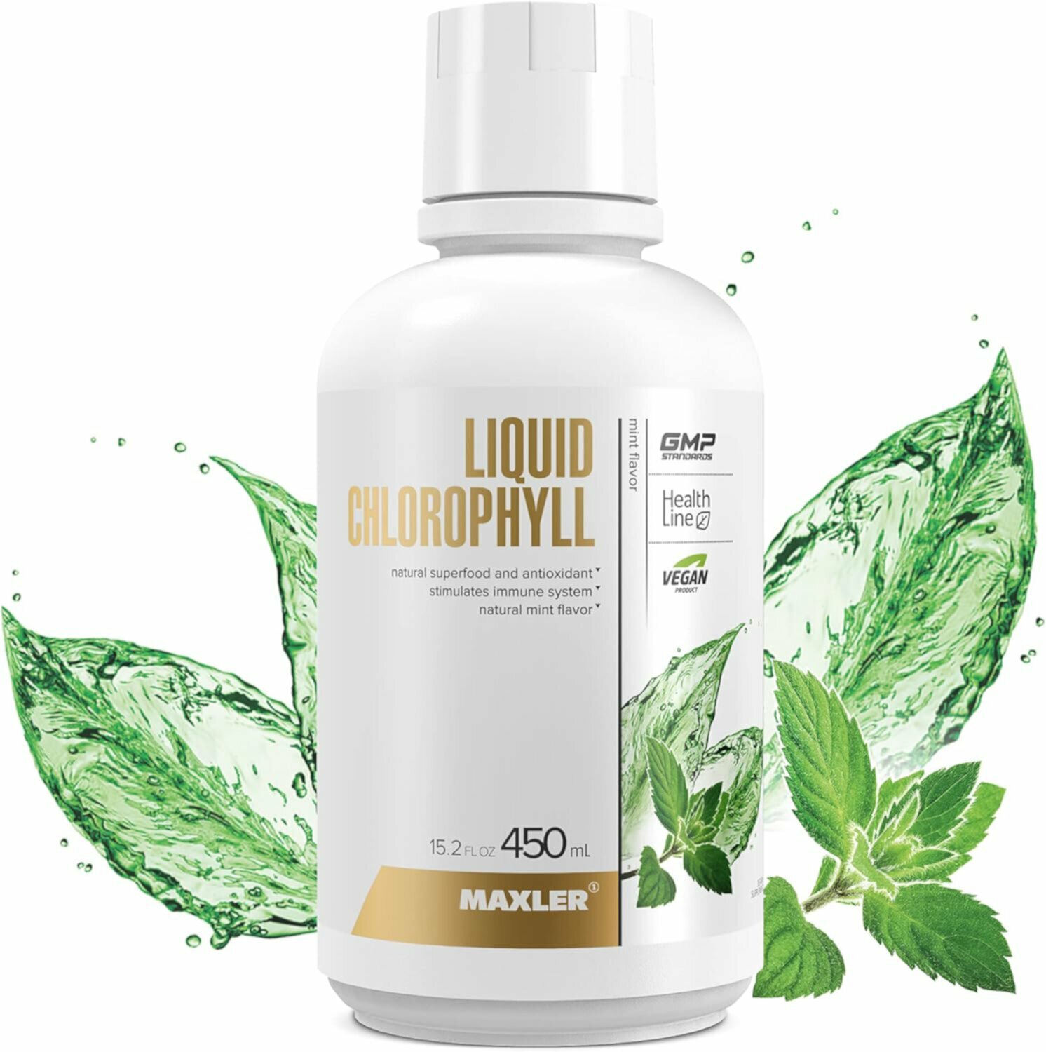 Хлорофилл жидкий Maxler Liquid Chlorophyll (450 мл.) (ментол)