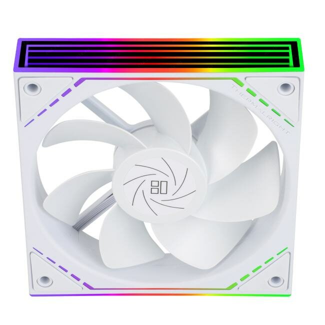 TL-M12RW Вентилятор Thermalright TL-M12RW, 120x120x25 мм, 1500 об/мин, 23 дБА, PWM, белый, ARGB подсветка — фото 1