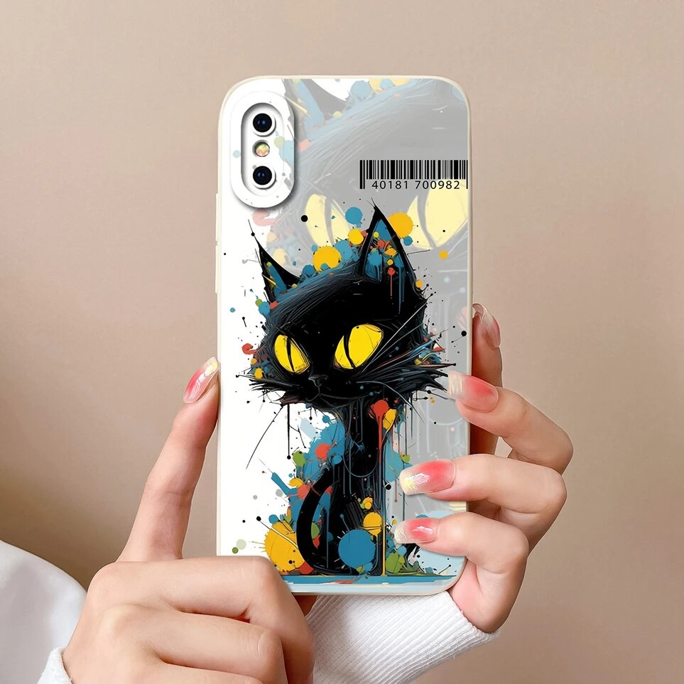 Чехол-бабочка для Apple iPhone X XS XR XSMax, мягкий чехол с Черный, TYW503, iPhone X (XS)
