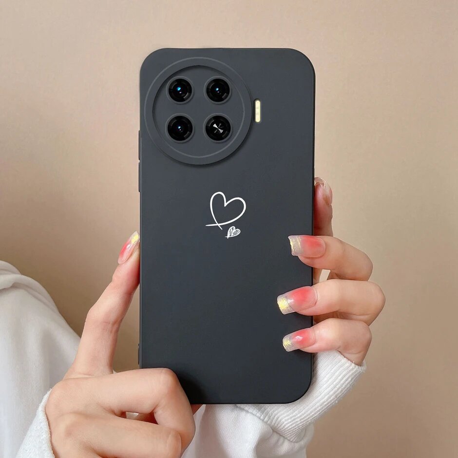 Силиконовый чехол Tecno Spark 20 Pro, TYB3, с сердцем