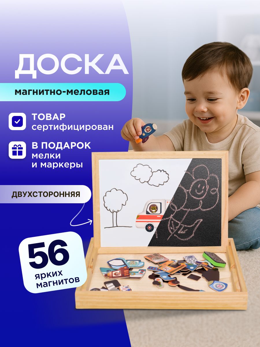 Магнитная меловая доска машинки