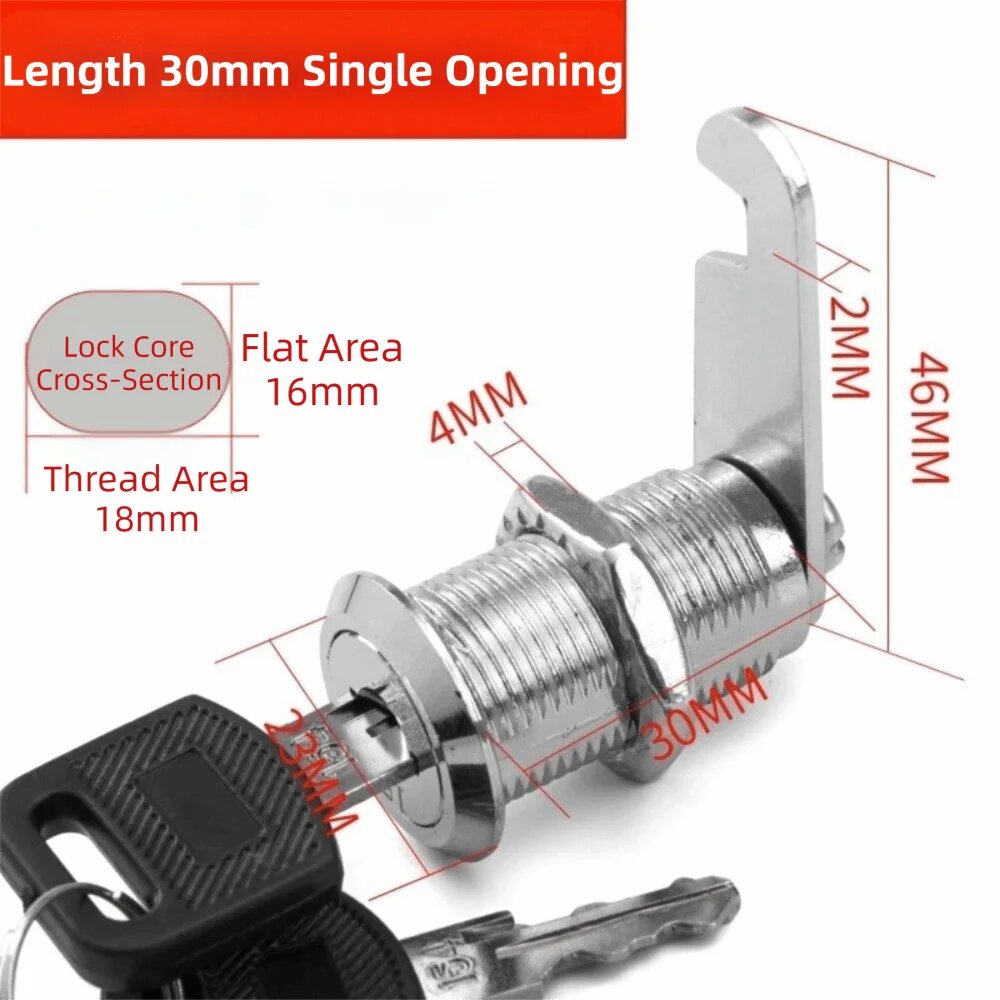 Мини-замок серебристый 30mm