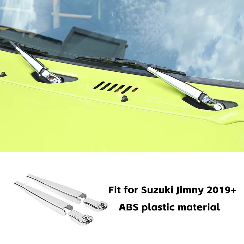 HEBE Хром ABS украшение для кузова автомобиля Обложка отделка наклейки для Suzuki Jimny Front wiper