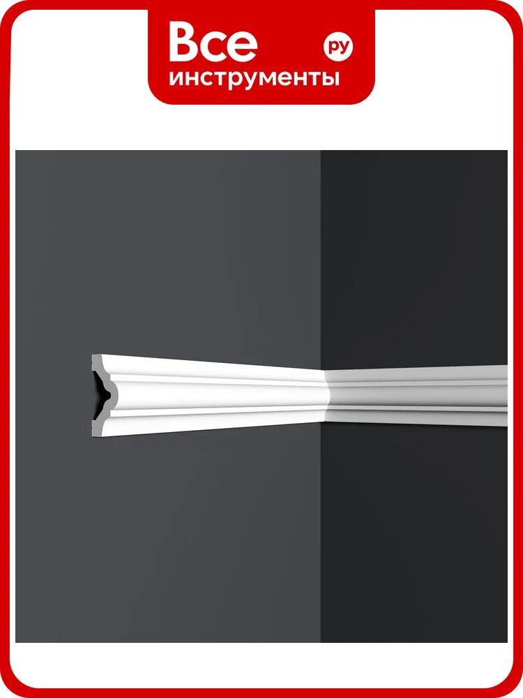 Молдинг ударопрочный R-LINE DECOR Rline (40x19x2000мм)/ 3 шт R2-04019