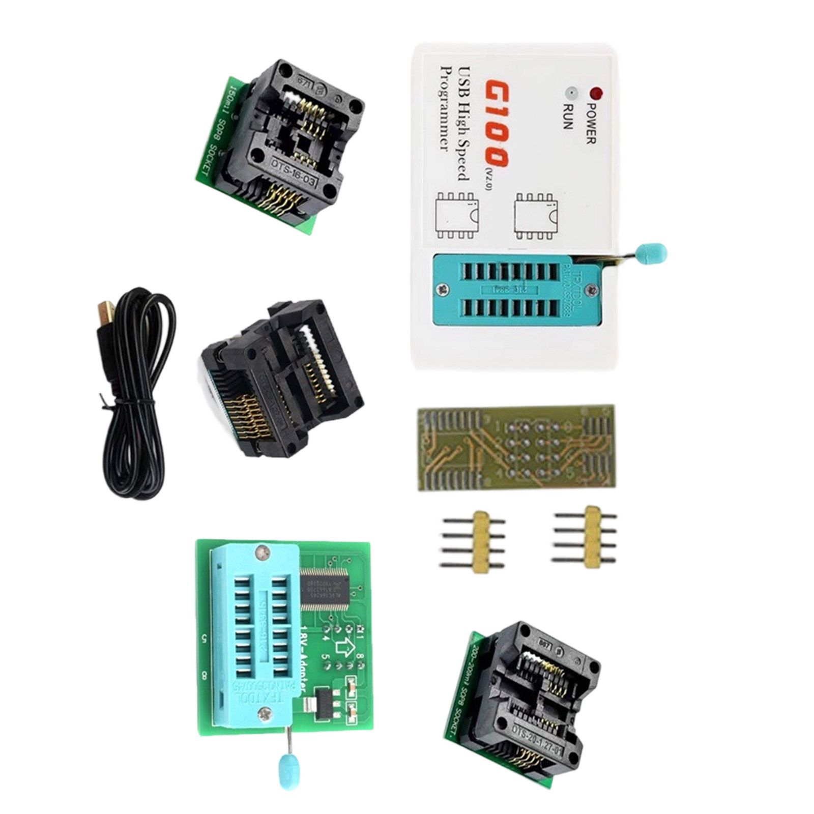 Продвинутый G100 Программатор с двумя слотами для записи EEPROM автоматическая защита