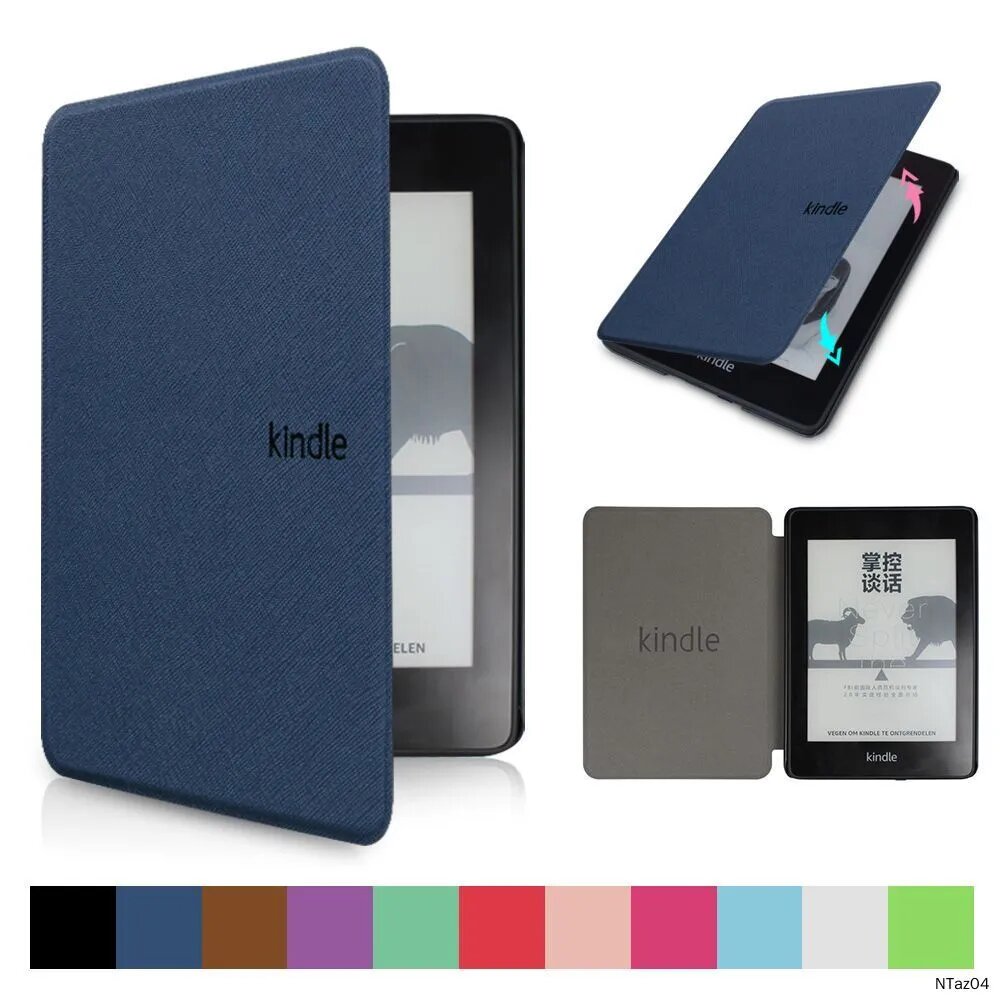 Чехол-обложка Amazon Kindle Paperwhite 10-го поколения 2018 (Модель: PQ94WIF), с магнитом