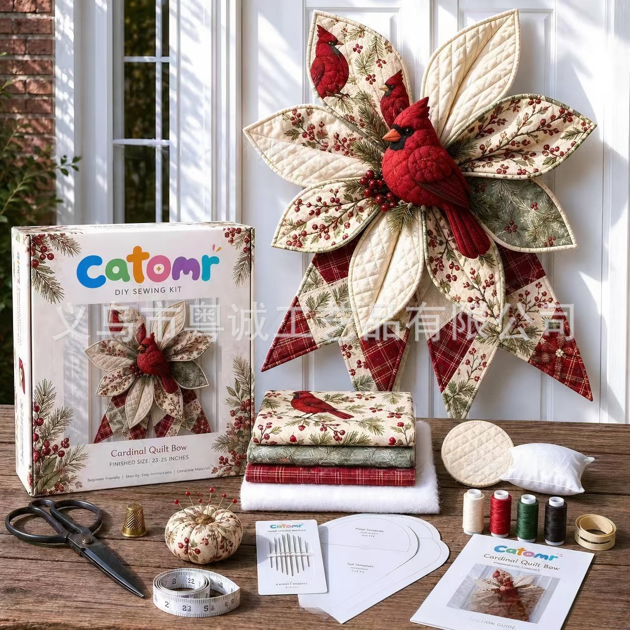 Новый продукт, Large Patchwork Bow Sewing Kit - большой набор для шитья банта в стиле пэчворк