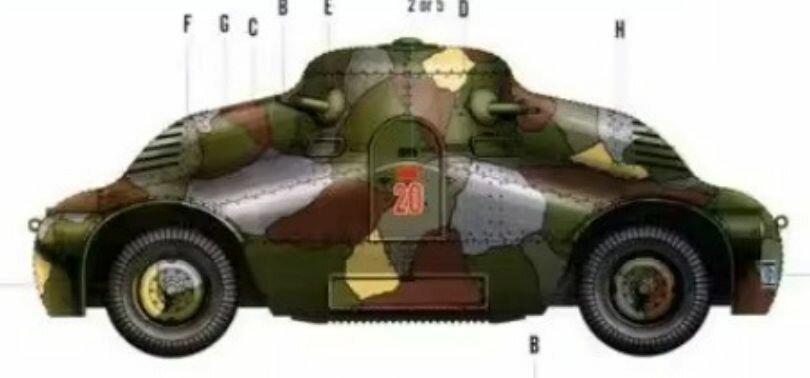 Hobbyboss 1/35 83888 Skoda PA-2 Черепаха бронированный автомобиль