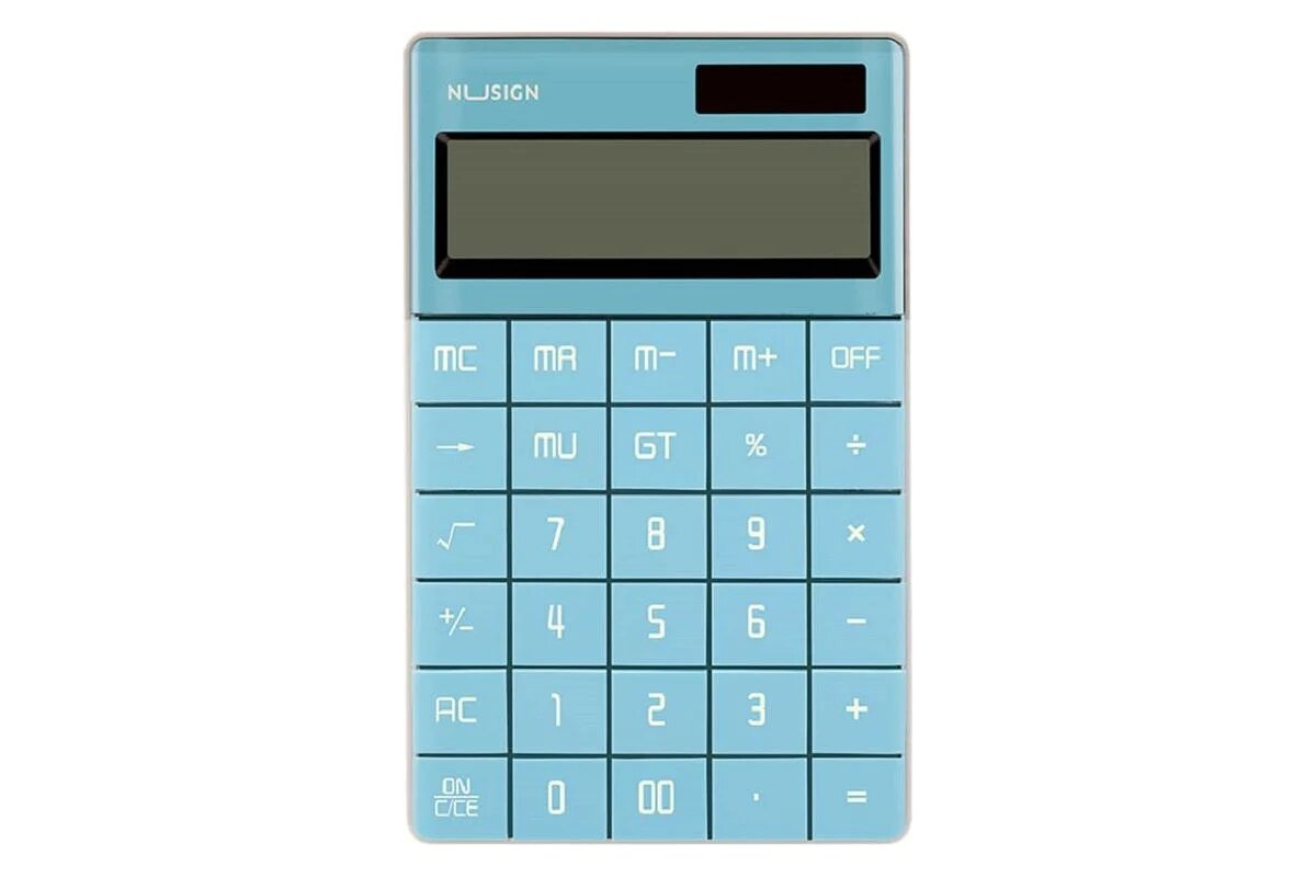 DELI nsign ns041 настольный 12-разрядный калькулятор синий 165x14x103 мм 1754756