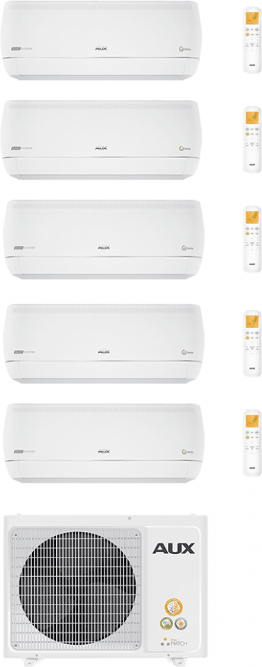 Мульти сплит-система Aux AMWM-H09/4R2 x5 / AM5-H42/4DR2