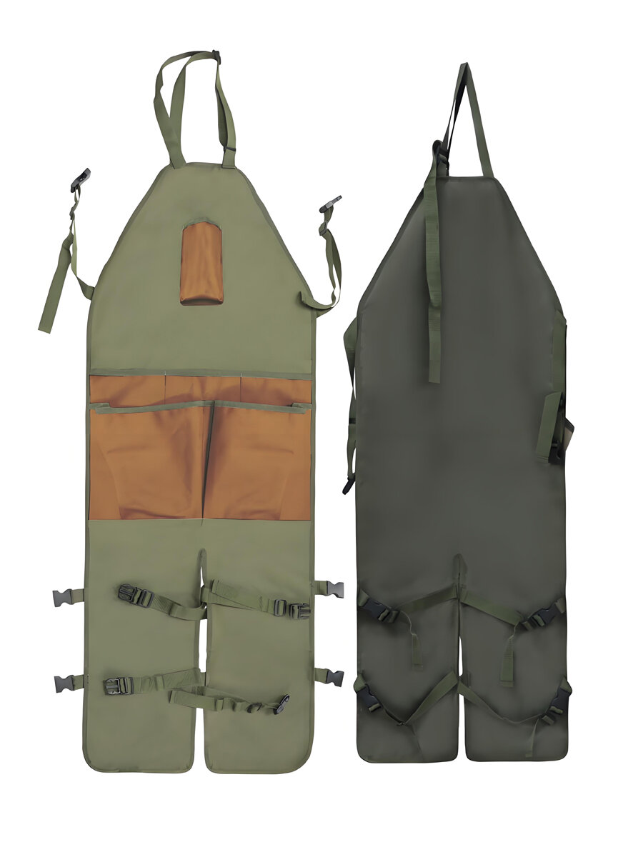 Садовый фартук с защитой для ног из ткани Оксфорд, удлинённый, с карманами, для обрезки и работы в саду