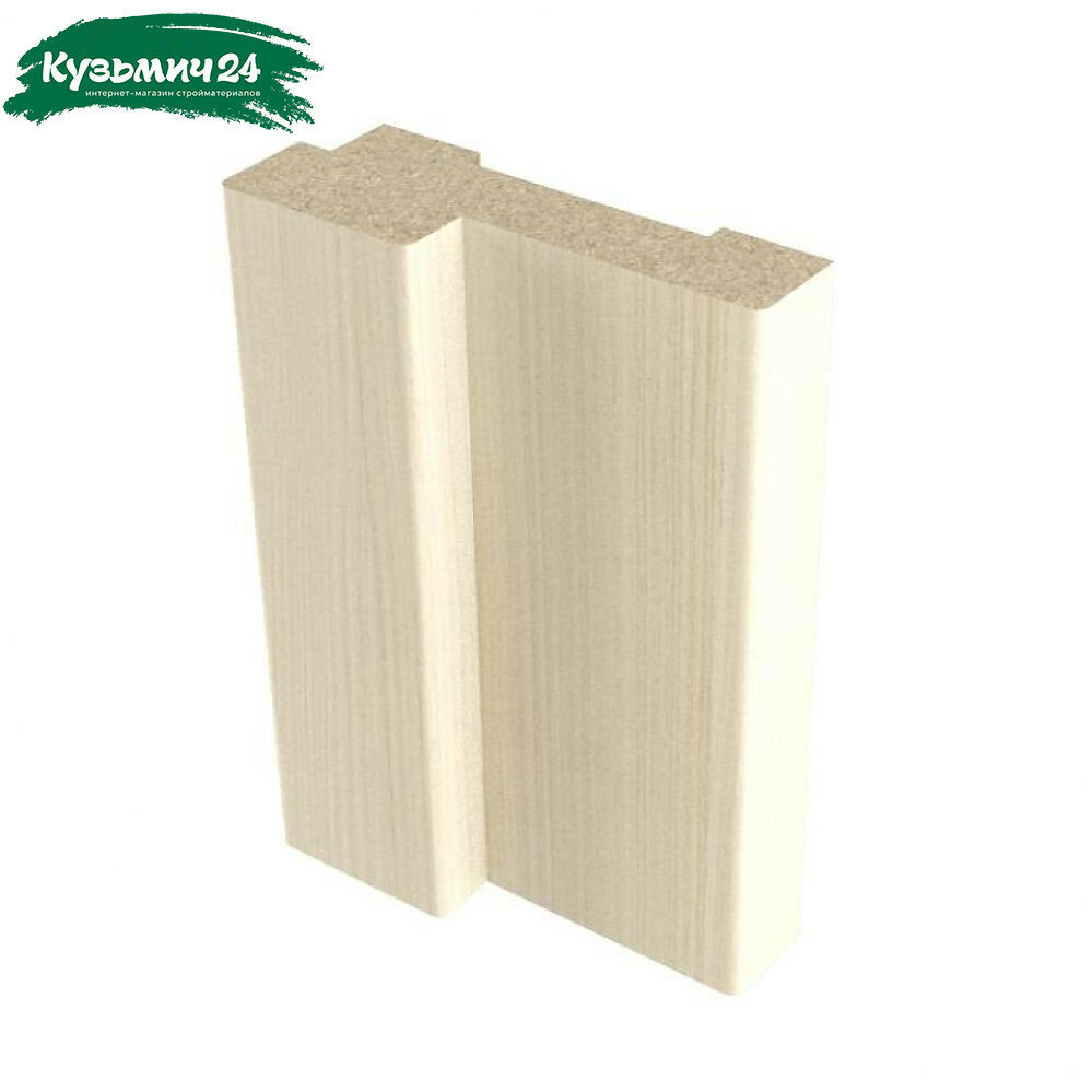 Коробка дверная сэндвич ПВХ, Белёный дуб, для межкомнатных дверей, 35х75х2070 мм, 1 шт