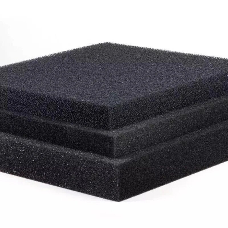 Фильтрационная пена для аквариума Black 2-5 см 25PPI, 50x50x5cm
