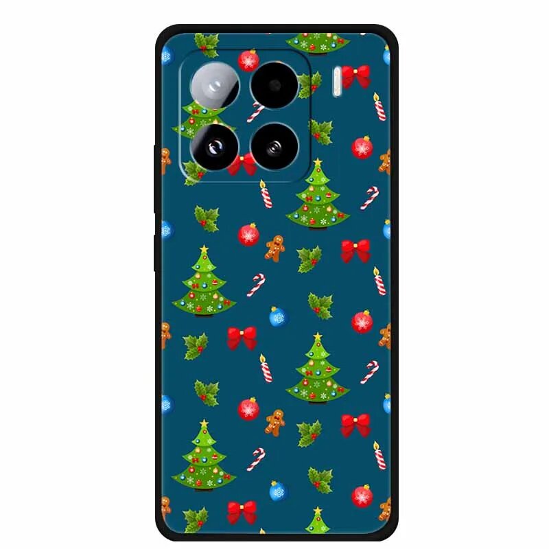 Рождественские чехлы для телефонов Xiaomi 15 Pro 5G, защитный чехол из ТПУ, For Xiaomi 15, 18