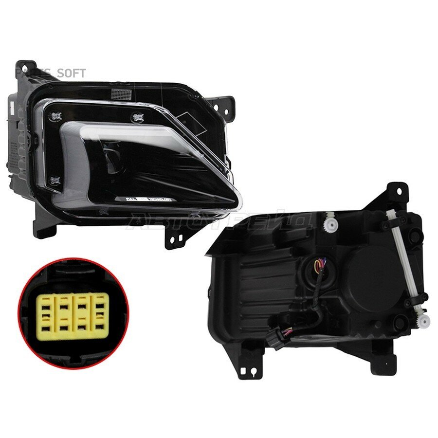 Фара Changan UNI-T 20-23 (Справа) от официального дистрибьютора, SAT, артикул ST13CHNGUNITR