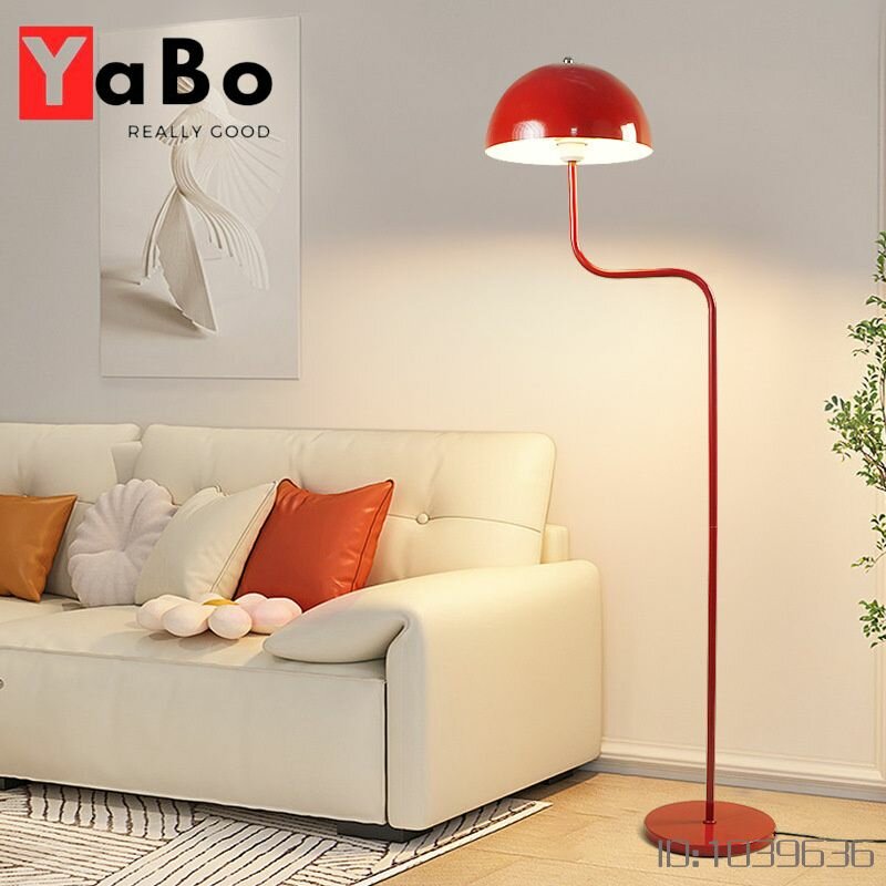 Напольный светильник Скандинавия с абажуром / Интерьерный торшер прикроватный из дерева в спальню в стиле лофт / Декоративная лампа с абажуром