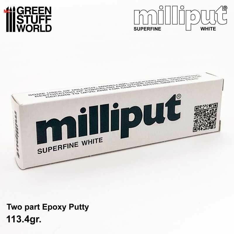 Green Stuff World: Затвердевающая паста Milliput Super Fine White
