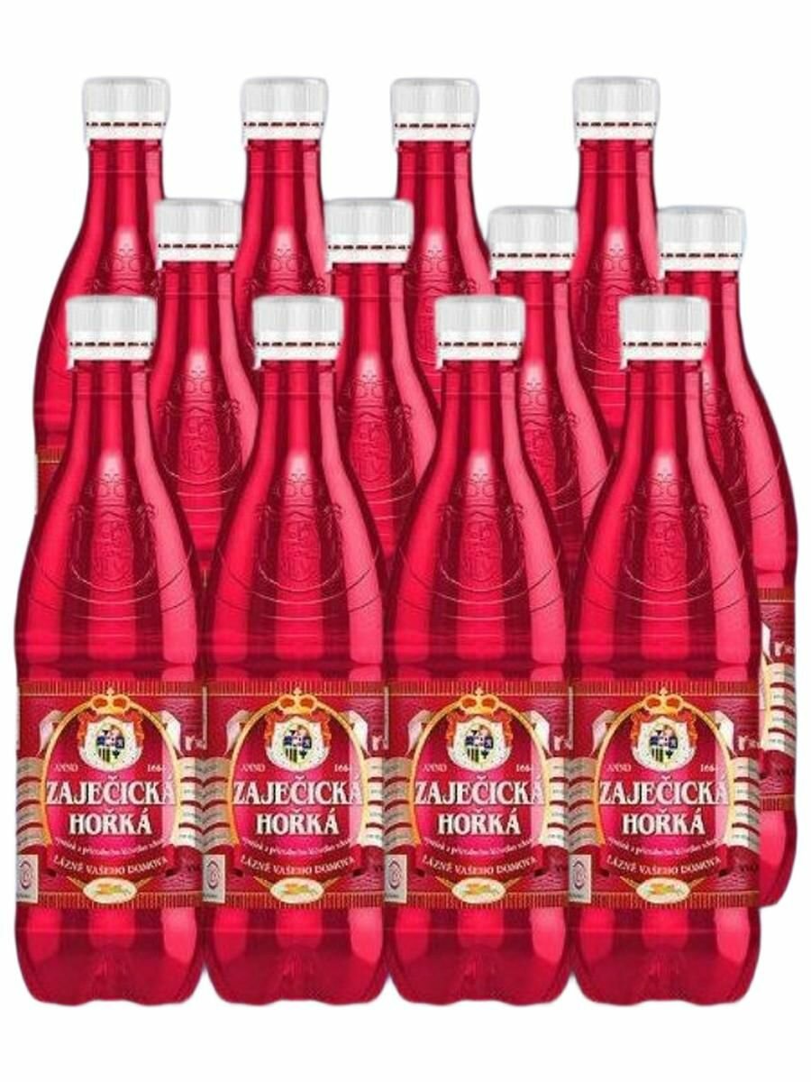 Минеральная лечебно-столовая вода Zajecicka Horka (Зайечицкая горькая) 0,5 л. -12 шт. / Содержит максимальное количество магния / Рекомендуется при судорогах, запорах
