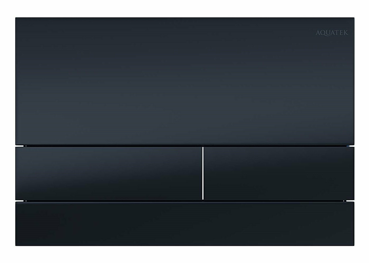 Панель смыва Aquatek 030, нержавеющая сталь PVD, клавиши прямоугольные, чёрный матовый KDI-0000055