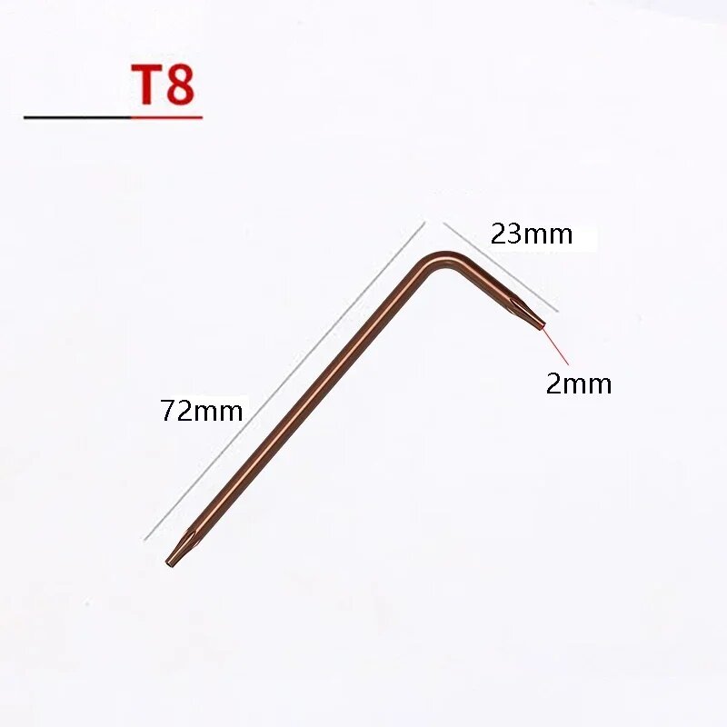 Двойная викрутка Torx типа L с защитой от несанкционированного доступа, звездообразный ключ Torx, гаечный ключ, длинная бита T6 T7 T8 T9 T10 T15 T20 T25 T27