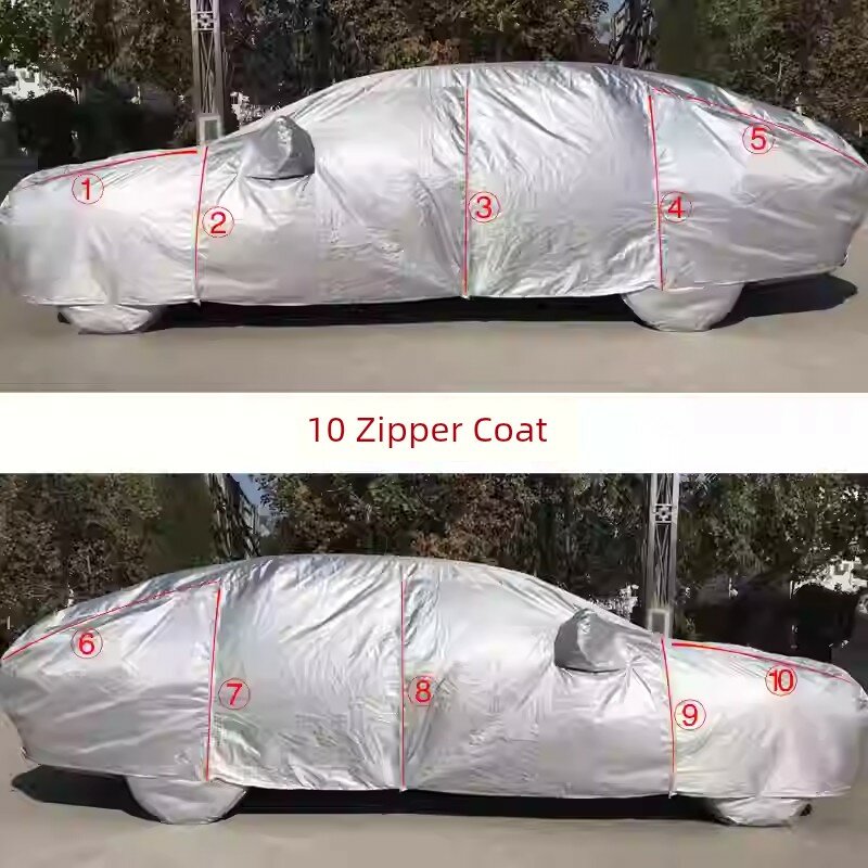 Защитный чехол для автомобильной краски с отдельной липкой лентой, антистатический, 18-дюймовая молния, защитный чехол
