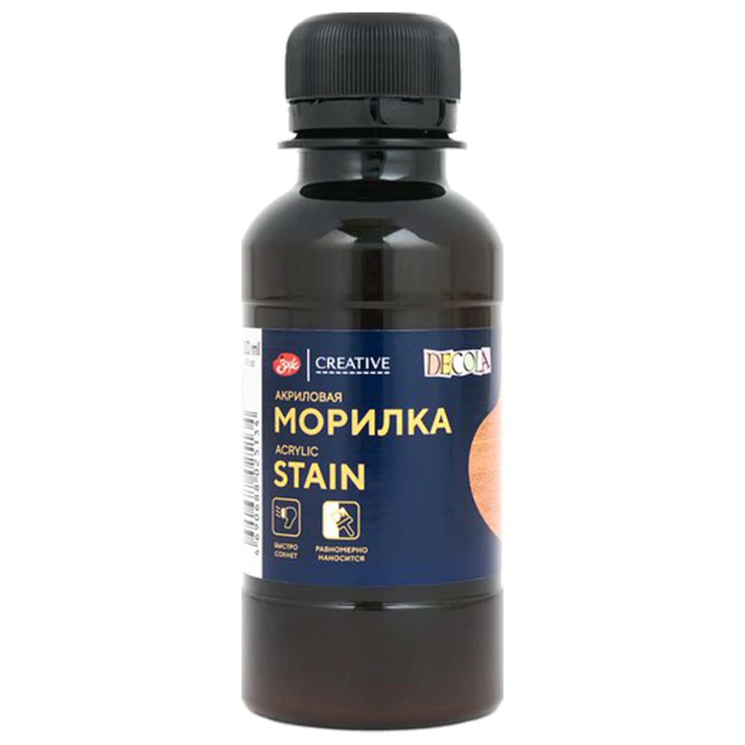 Морилка акриловая "Декола", флакон 120 мл, бук, Невская Палитра, 25733439, 2шт.