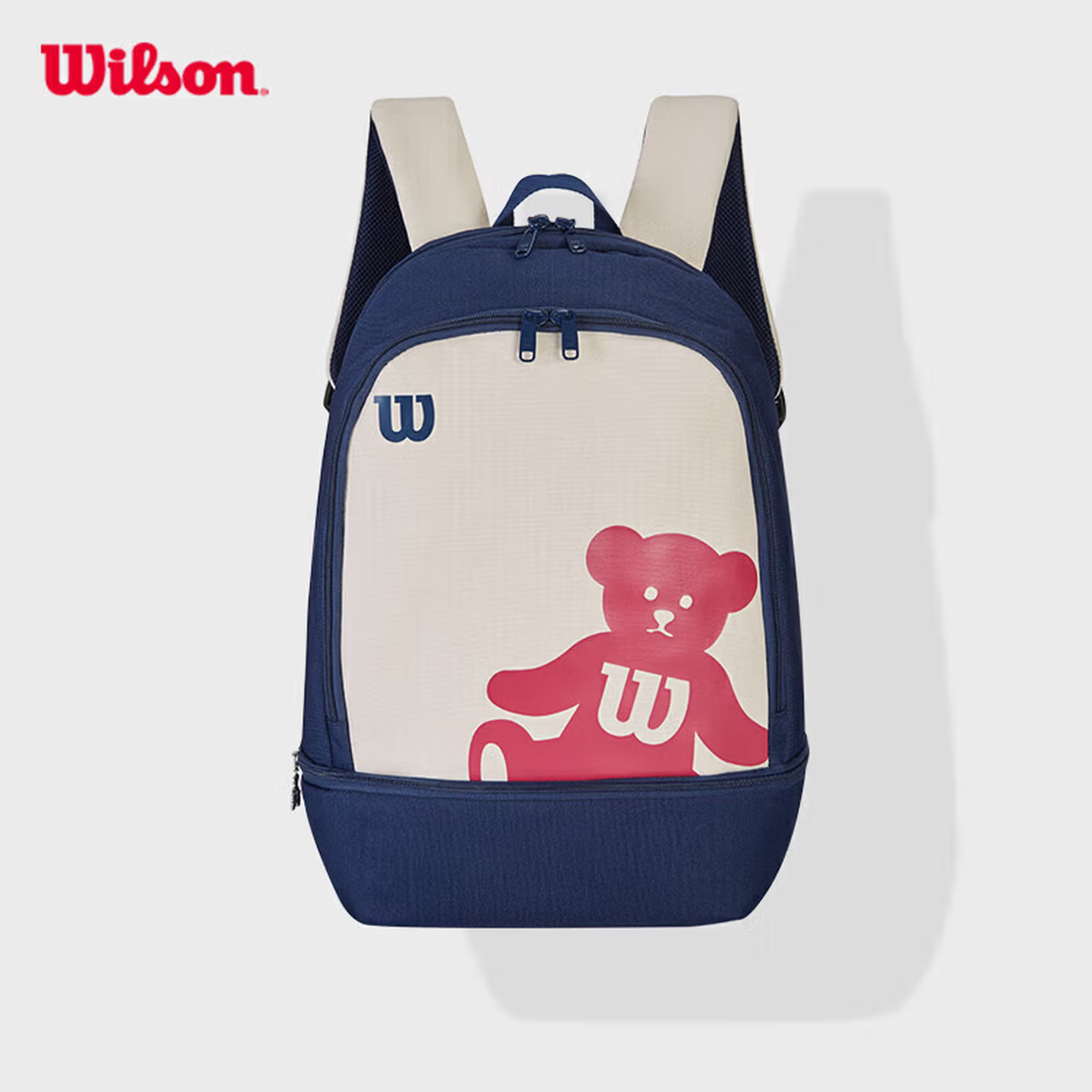 Многофункциональный теннисный рюкзак Wilson BEAR BACKPACK, для 1-2 ракеток, полиэстер