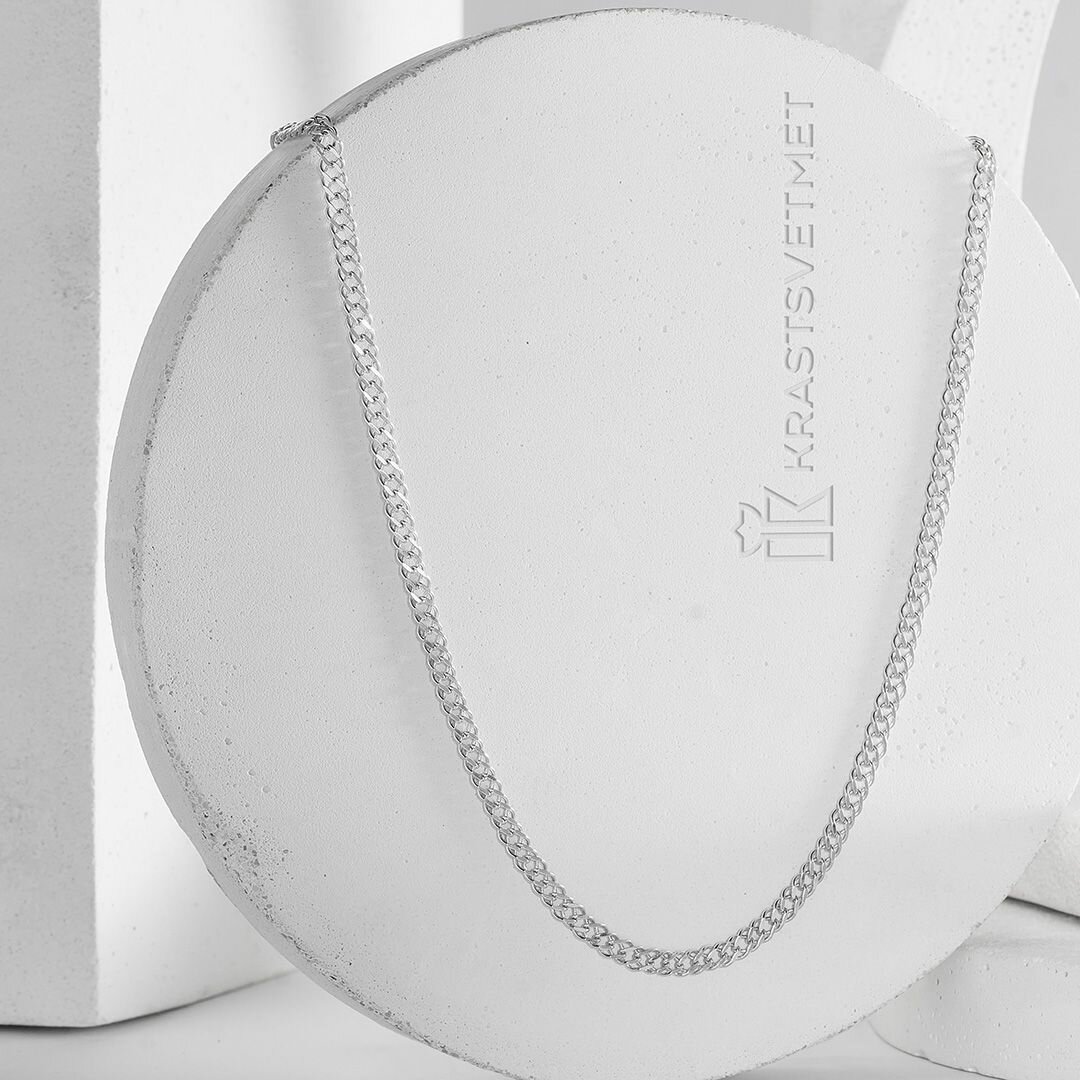 Цепь серебро, 925 проба, родирование