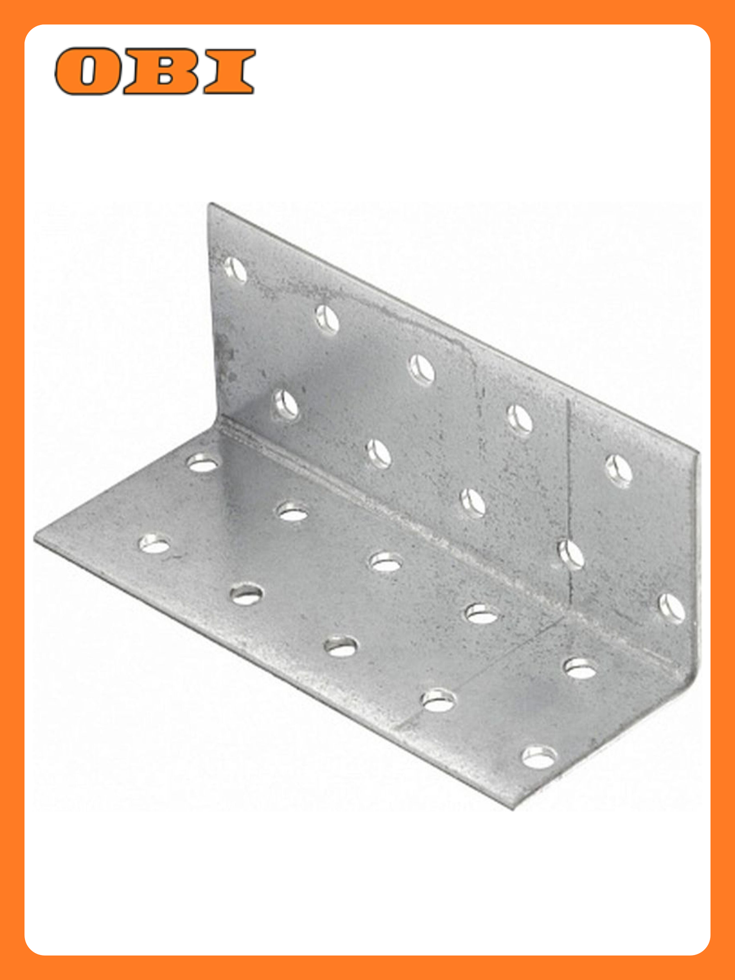 Уголок крепежный перфорированный равносторонний kur 50х100х2 мм