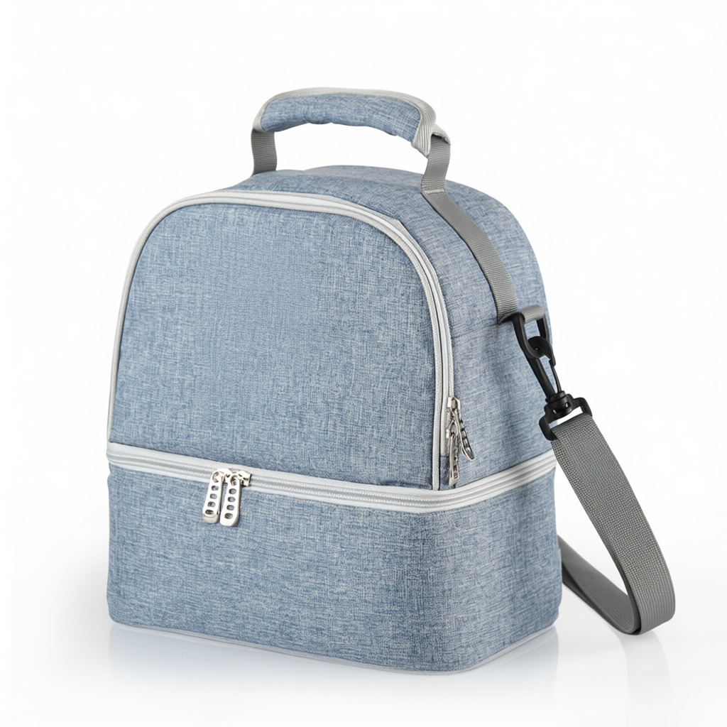 Cooler Bag для грудного молока 3-Layer Design Large Capacity для ношения помпы для выжимания молока и 3 бутылок для кормления Mint Green Navy Blue Pink Black Grey Red Denim Blue 300D Polyster 26*17*26cm 400g