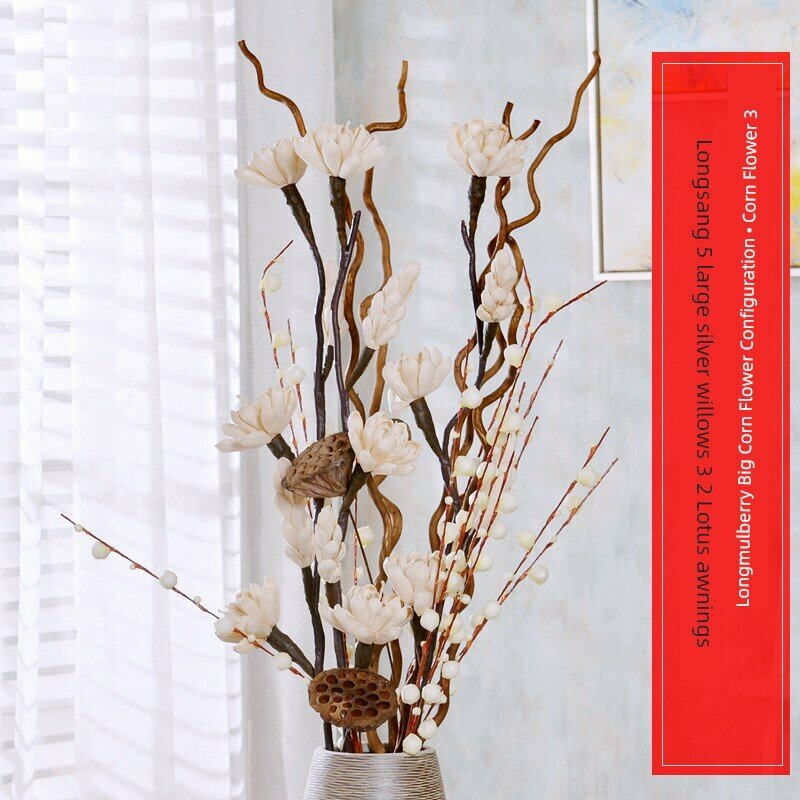 Европейская современная минималистичная напольная ваза для гостиной, китайская цветочная композиция, декор для дома,