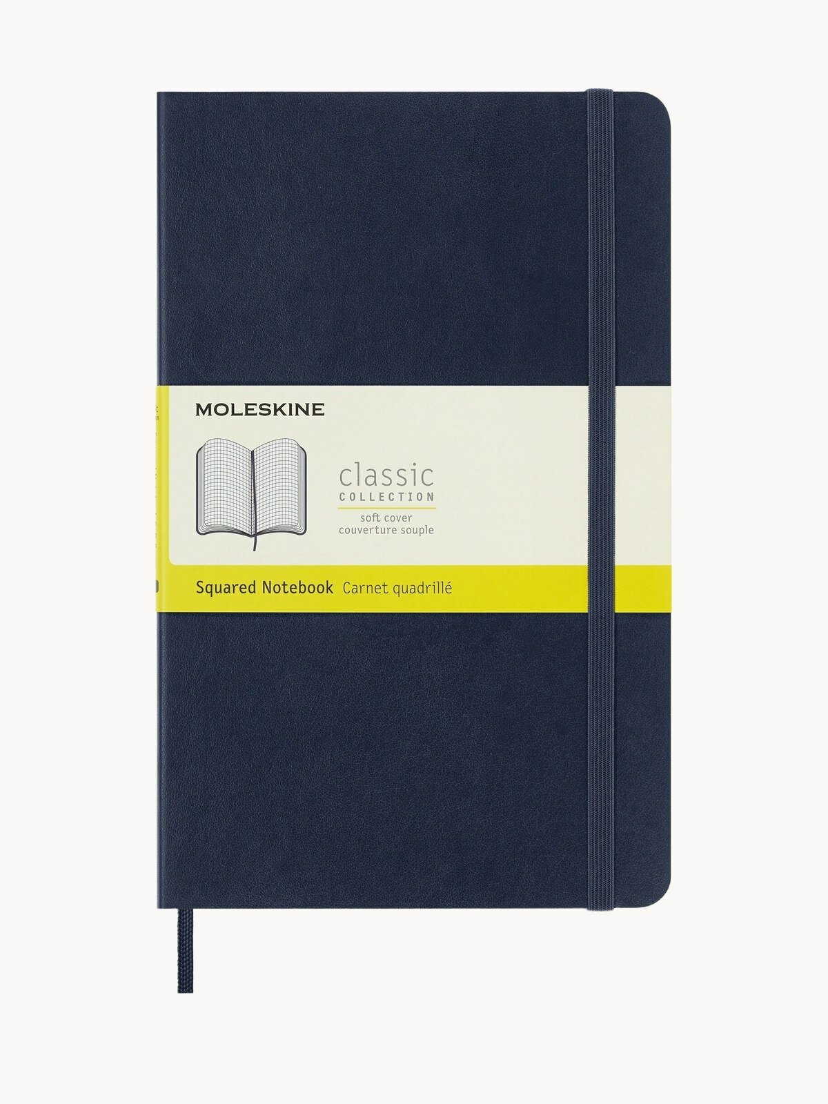 Блокнот Moleskine Classic Soft QP617B20 Large 130х210мм, 192стр, клетка, мягкая обложка, синий сапфир