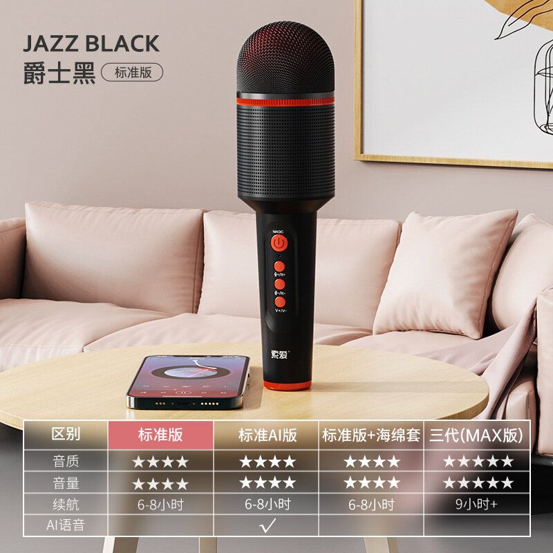 Микрофон и динамик Sony Ericsson MC8, интегрированный беспроводной Bluetooth-микрофон для телевизора, детского пения, универсального мобильного телефона, домашнего караоке