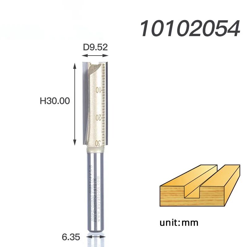 Фреза для дерева 6.35 мм D9.52 H30.00 10102054