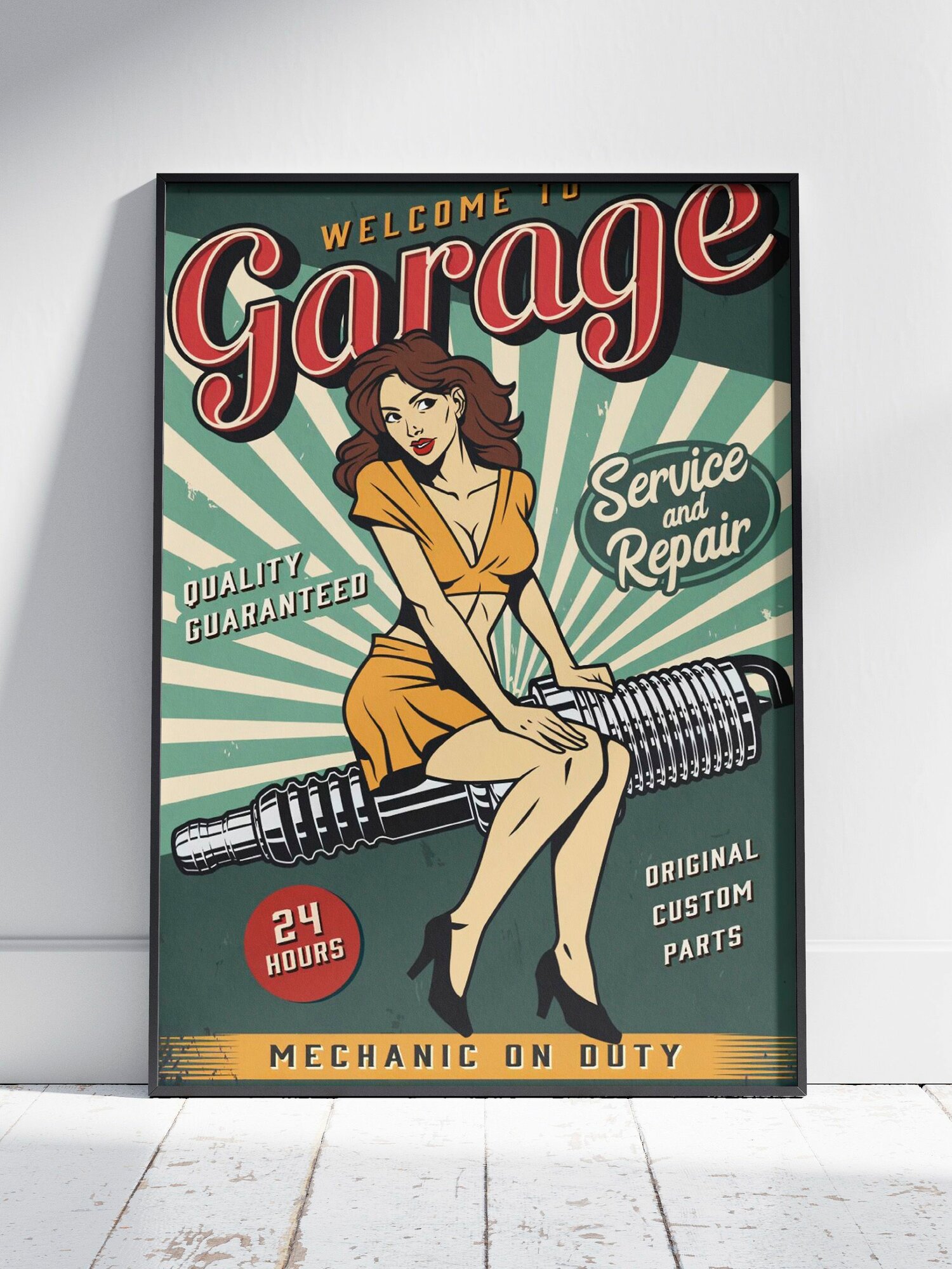 Плакат на стену для интерьера Декор Гараж и Автомобильные Цитаты (Garage Decor and Car Quotes 9) - Постер по машинам формата A3 (30x42 см)