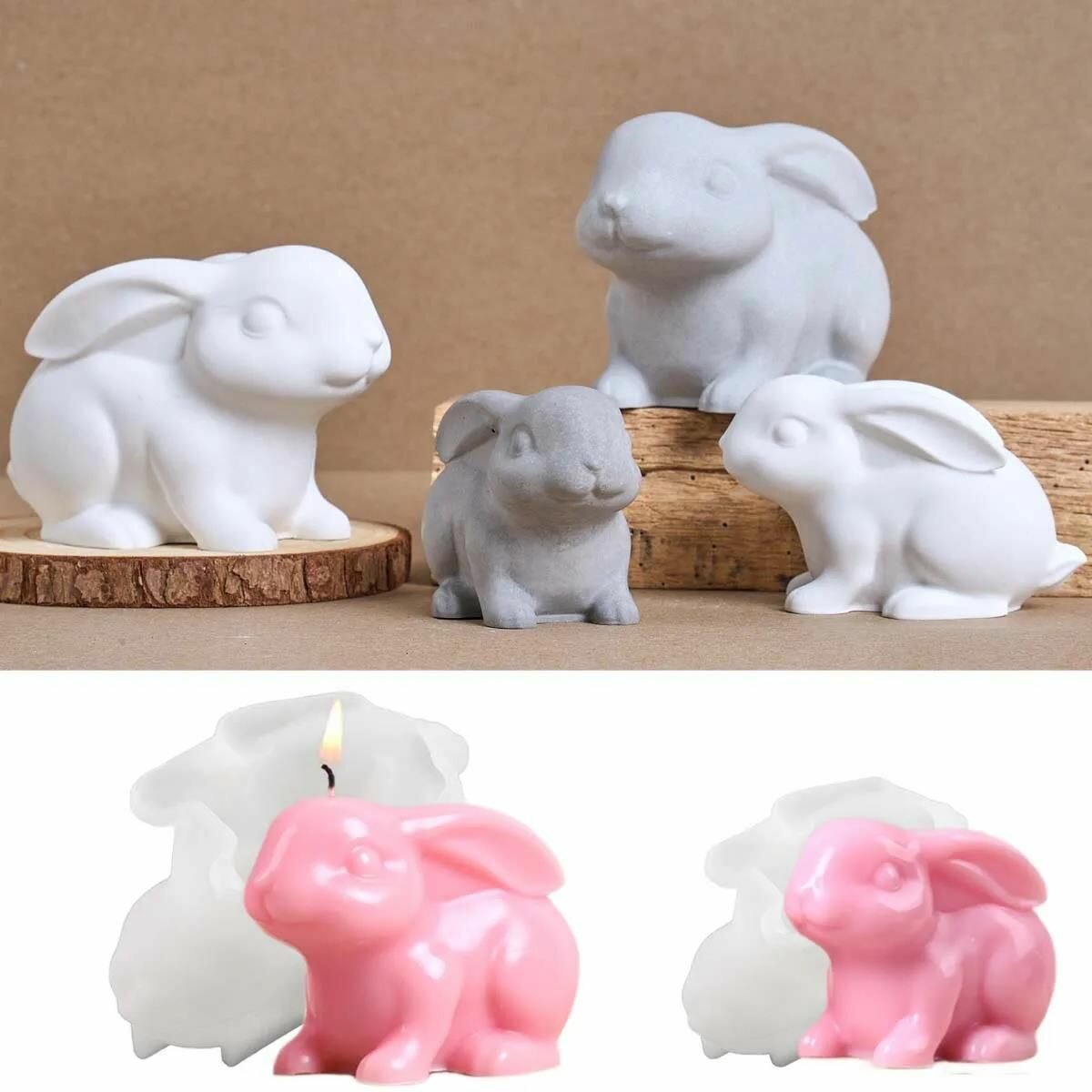 3D Силиконовая форма для гипса кролика