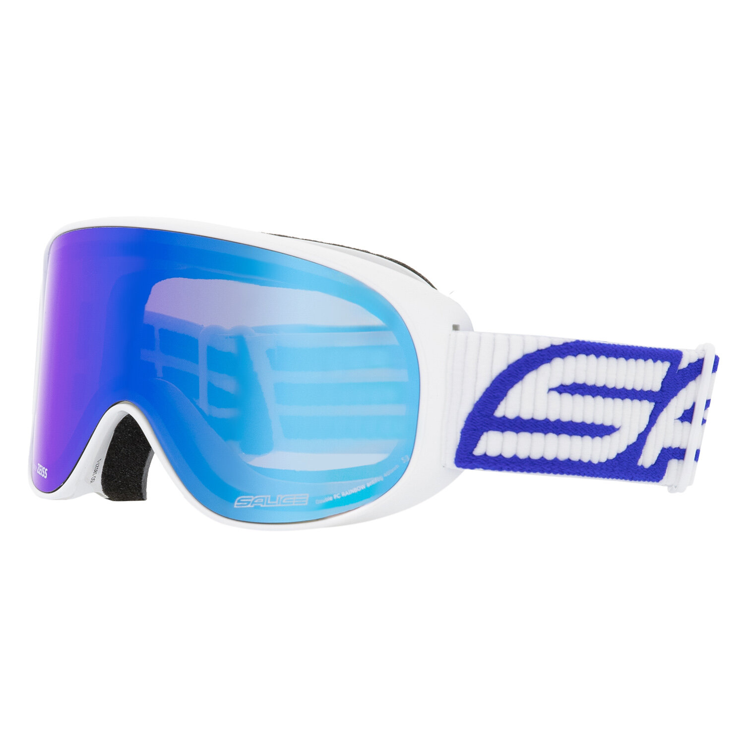 Маска горнолыжная Salice 100DARWF White-Blue/Rarw Blue S3