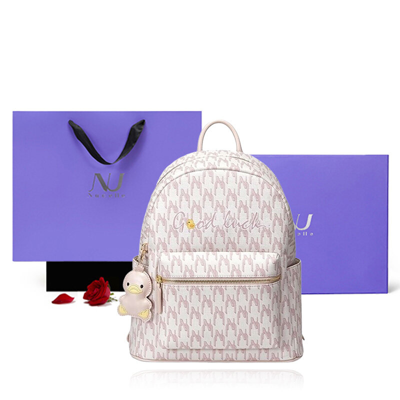 Рюкзак женский NUCELLE PVC многоцветный, peach pink, размер L EU