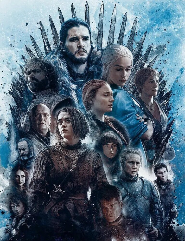 Алмазная Мозаика "Игра Престолов" 40х50 См Алмазная Вышивка / Картина Стразами Подарков / Украшения