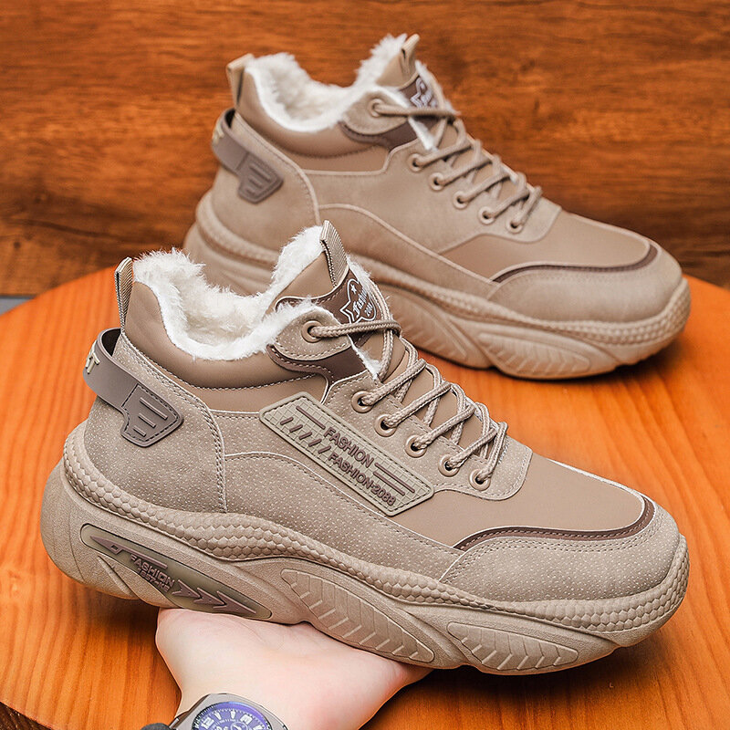 JYL Кроссовки Мужчины Весенняя Пневматическая подошва/K807-1 khaki plus velvet
