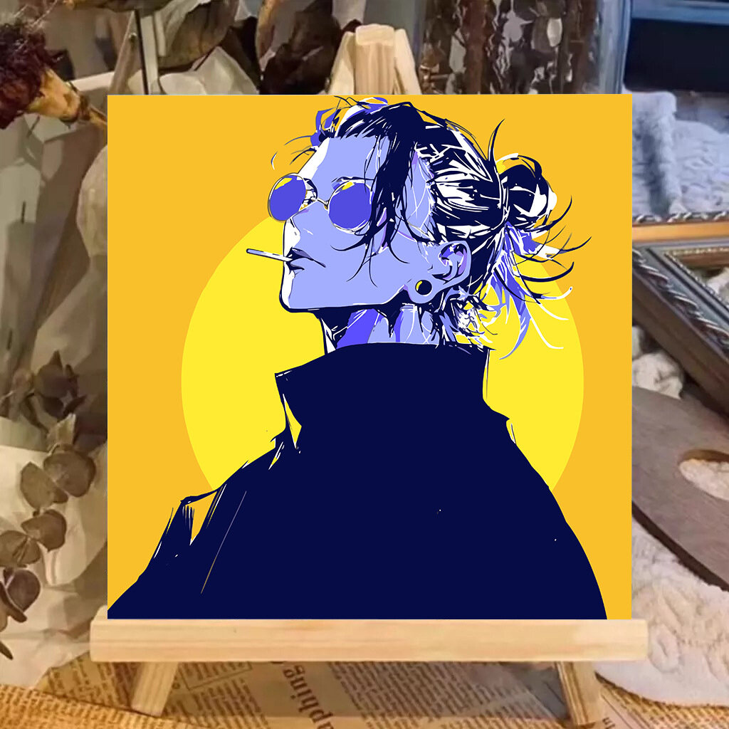 Bungo Stray Dogs Осаму Дадзай DIY Цифровая масляная живопись Раскраска ручной работы Накахара Чуя Аниме товары Акриловая живопись