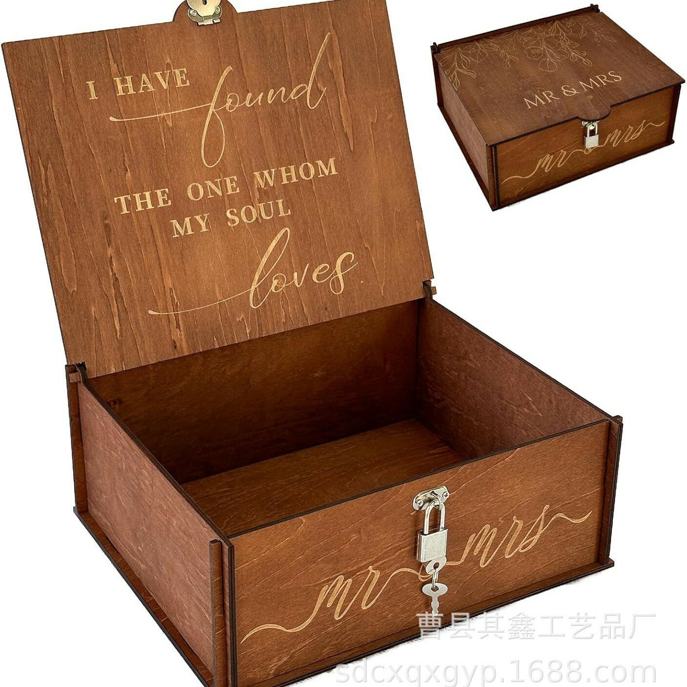 Деревянная подарочная коробка для карт, коробка для вечеринки, свадебная деревянная коробка, винтажная коробка с отделением для карт, декоративное украшение, креативная деревянная коробка для хранения