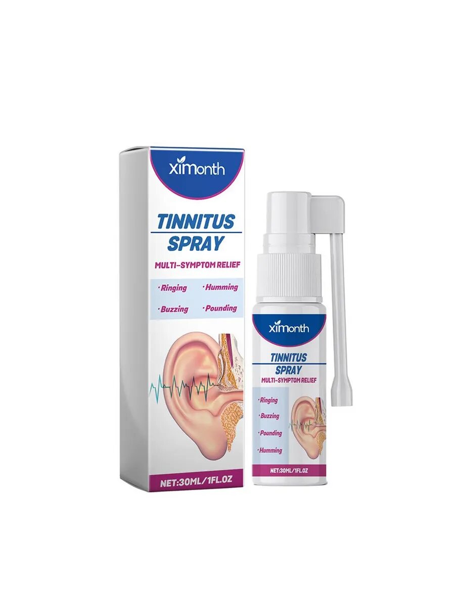 Натуральный спрей от тиннитуса, уход за ушами, 30 мл