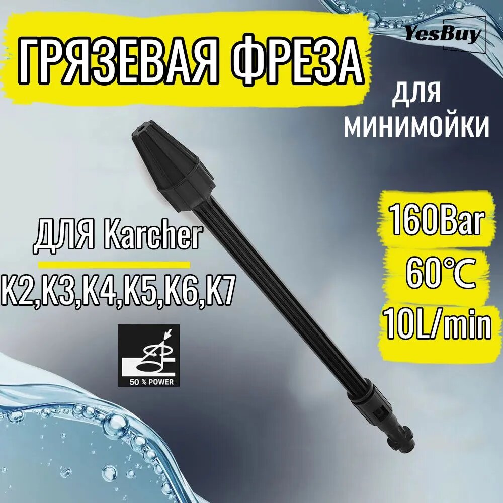 Грязевая фреза (турбонасадка) для мойки высокого давления, Karcher (Серия K), Lavor