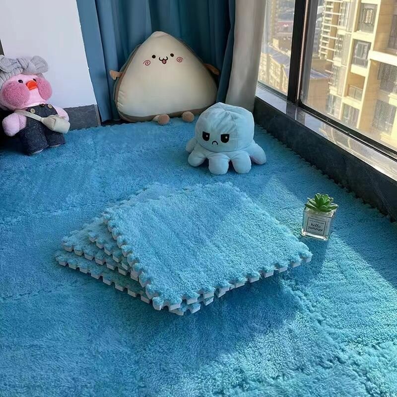 Легкий роскошный простой коврик с пэчворком для гостиной и спальни, нескользящий, легкий в уходе коврик для ног, домашний коврик для раннего развития ребенка, противоскользящий коврик для ползания