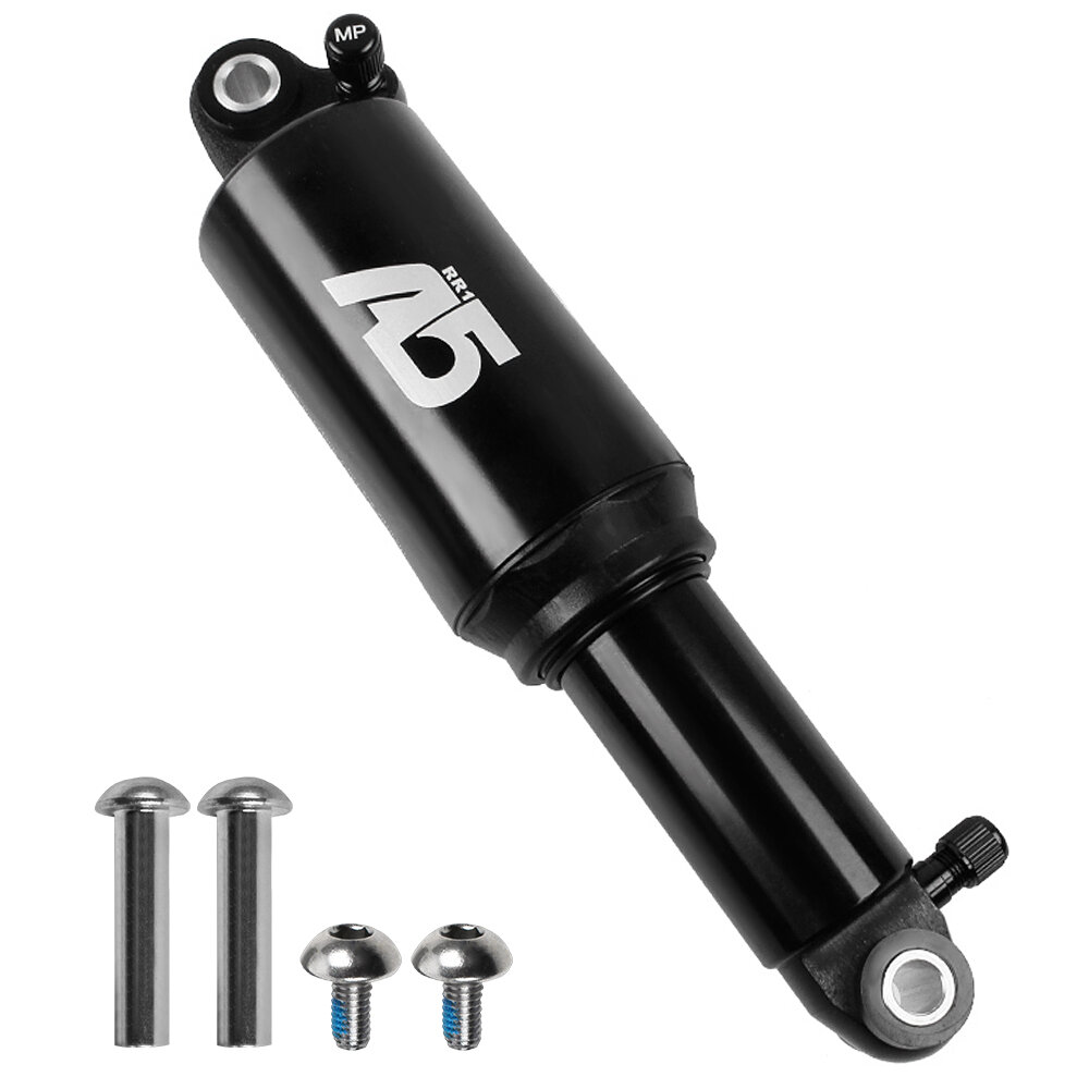 KS A5 Rear Shock Absorber Air Chamber Dual Solo MTB Folding Bike 125mm 150mm 165mm 190mm Aluminum Alloy 24mm x 8mm Bushing 170-205g 1 Shock Absorber 2 Screws 2 Pivots