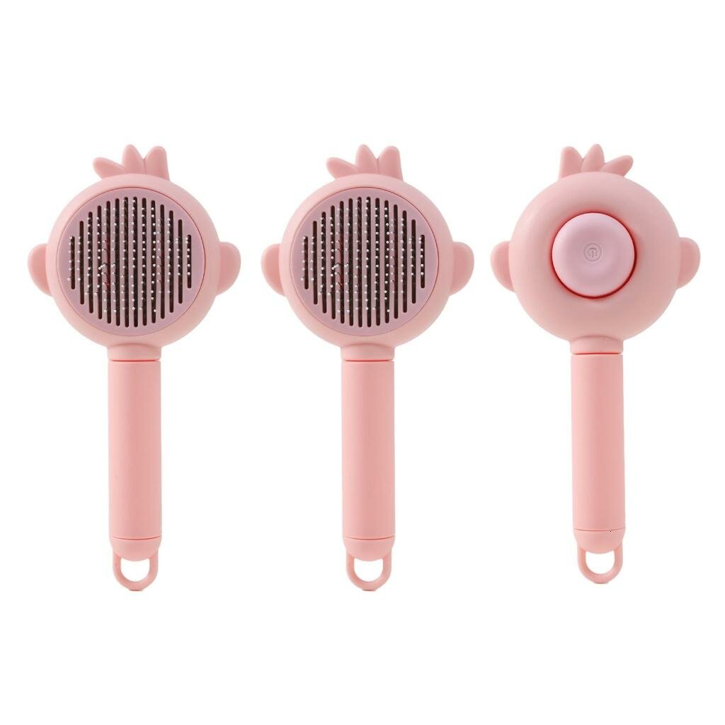 3 расчески, расчески для кошек, расчески для самоочищения домашних животных, принадлежности для кошек, подбор цвета шерсти цыплят, расческа для удаления шерсти кошек-розовый-в стиле цыплят