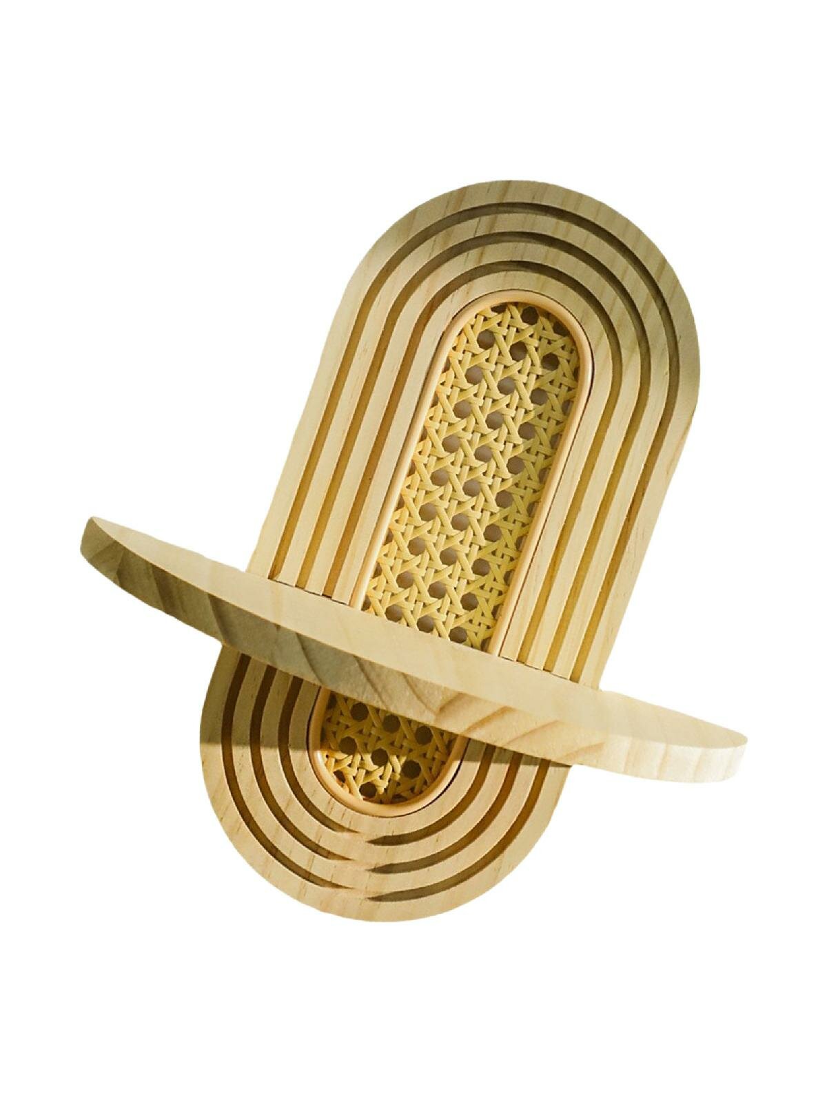 Настенная полка из ротанга Плавающие полки Рустик Настенные деревянные полки для хранения