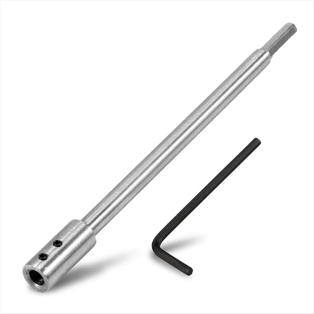 Удлинитель Биты Форстнера Для Круглого Хвостовика 3/8 Дюйма, Высокоуглеродистая Сталь, 1 Шт