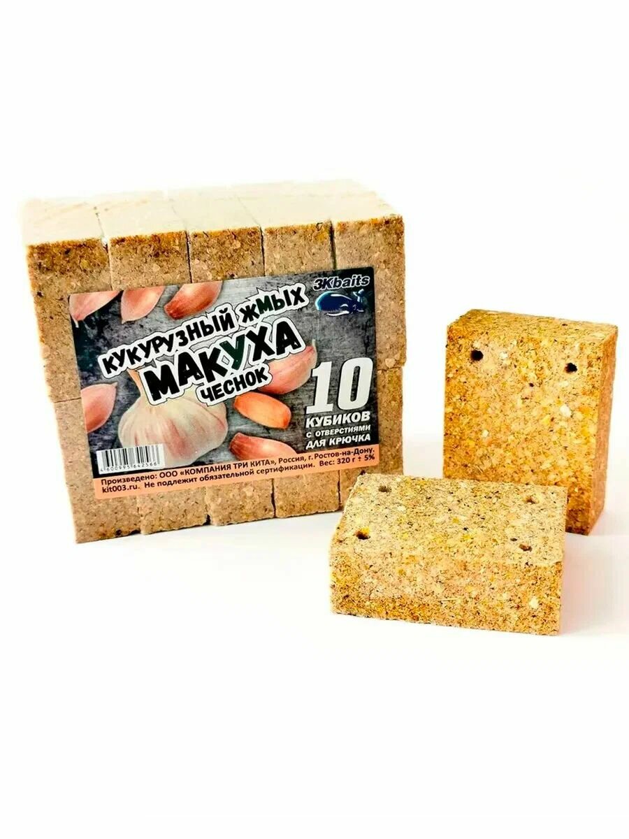 Макуха Три Кита art. Кукурузный жмых с отверстием 11 пачек(110штук по 32гр.) вкус разные